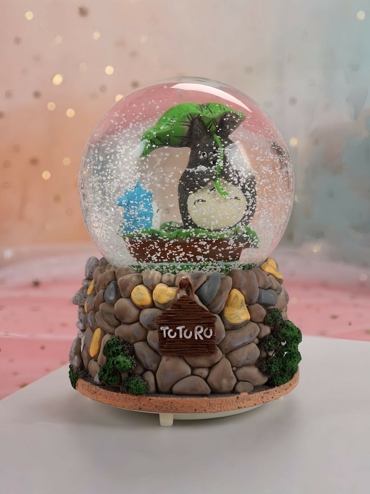 Подарочный музыкальный шар со снегом 101015.8 см с премиальной подсветкой