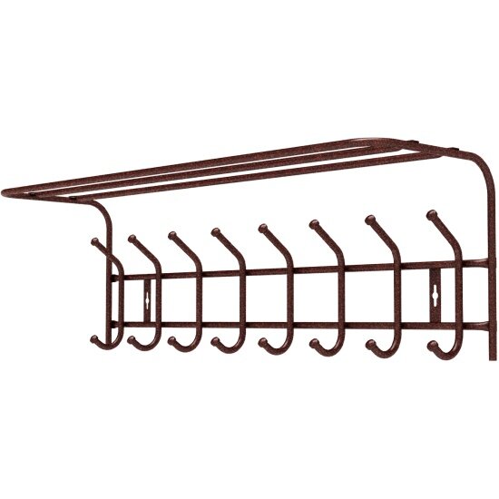 Вешалка Nika НИКА ВП8М настенная, с полкой, медный антик (ВП8М/А)