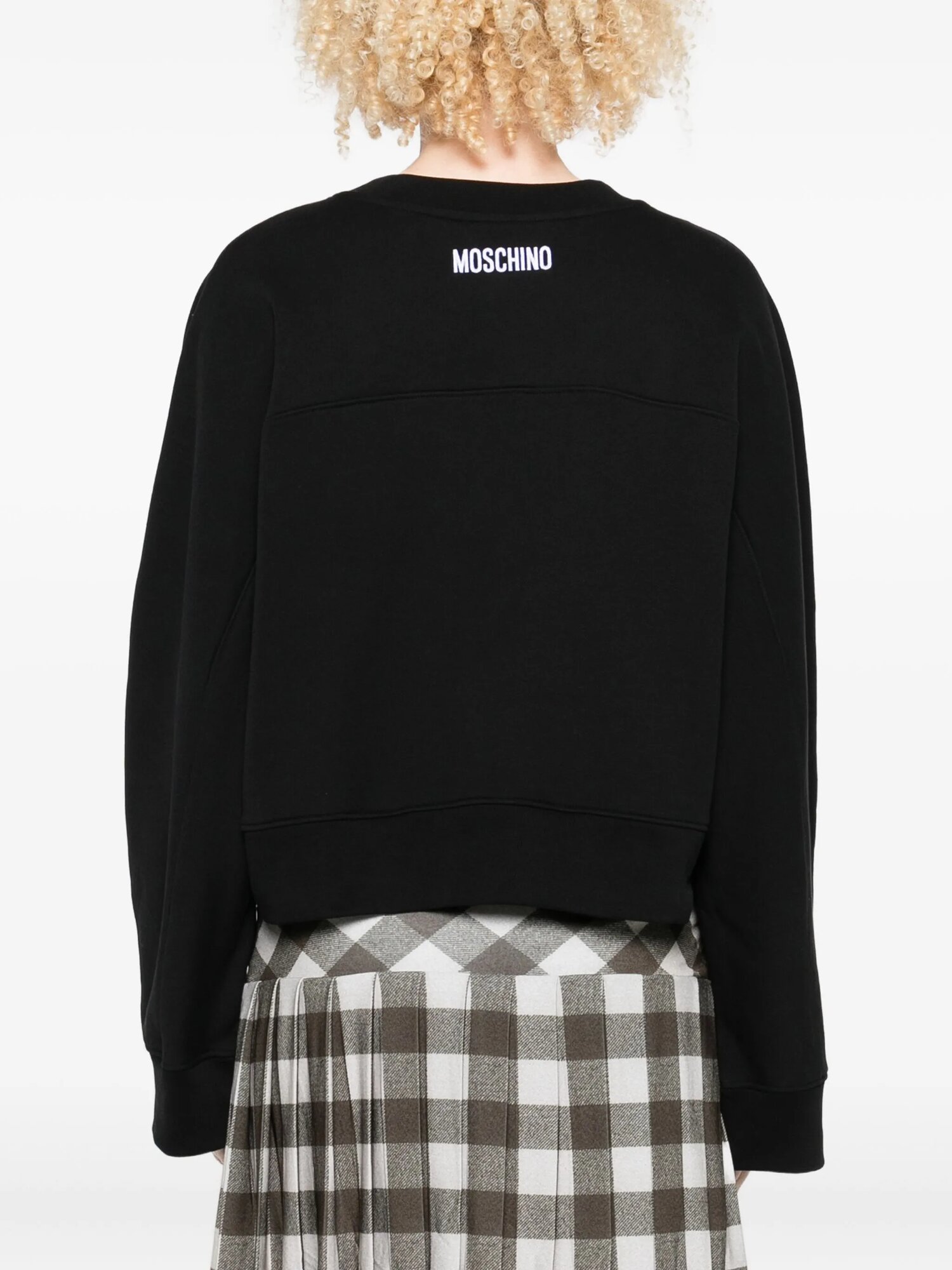 Толстовка MOSCHINO, размер 40, , black/black — фото 1