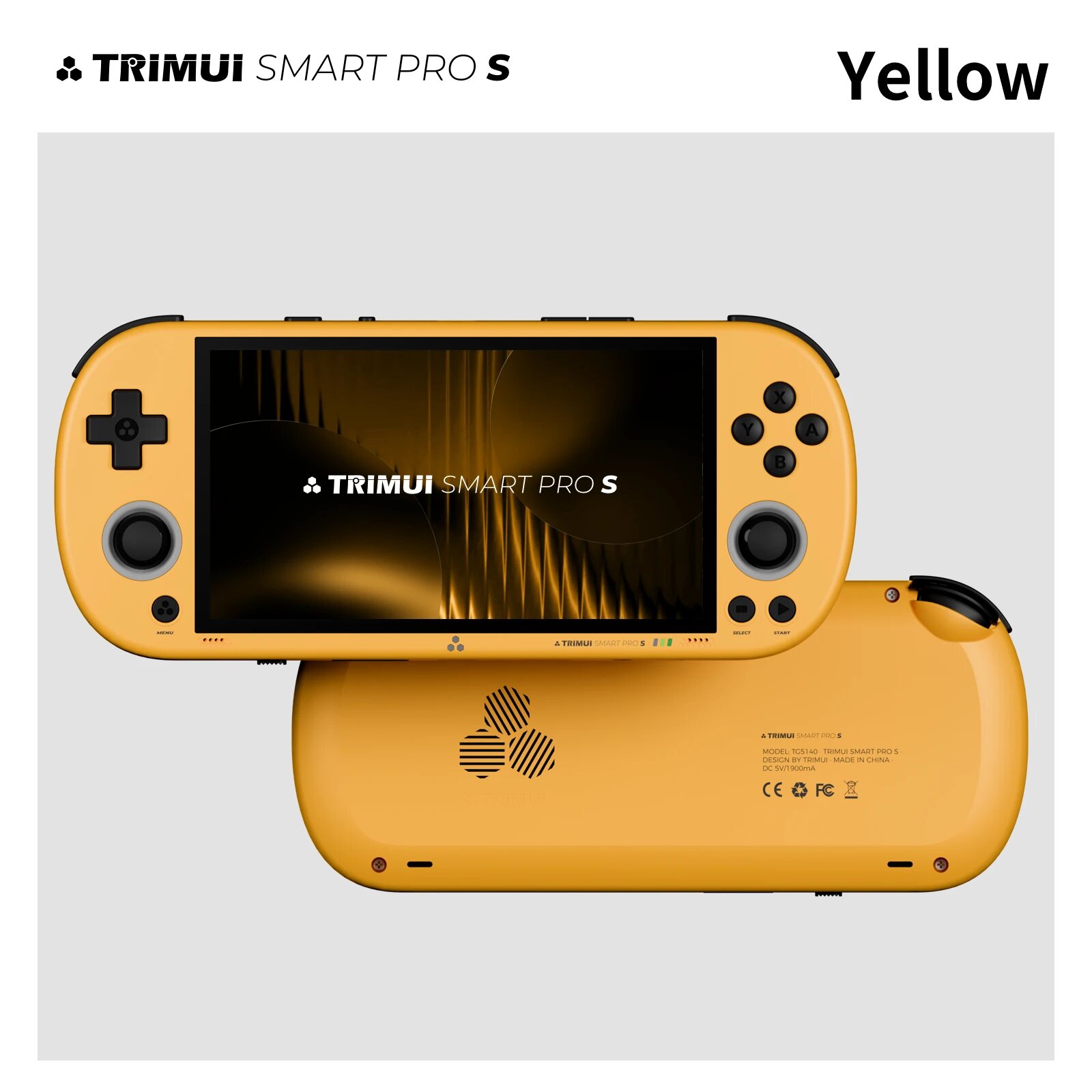 Trimui Smart Pro S TG5050 портативная игровая консоль 64G(10K Games), Yellow
