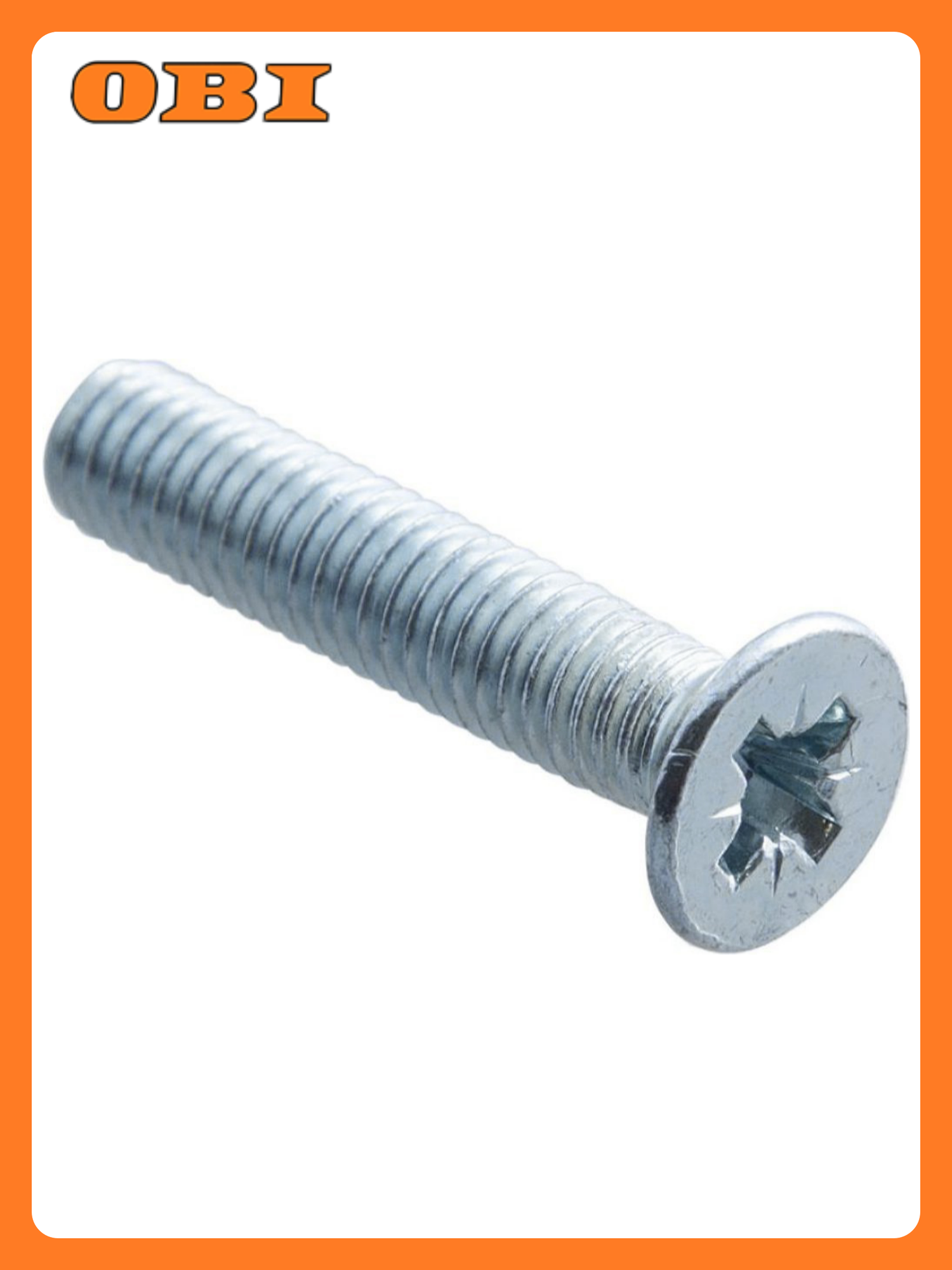 Винт Невский крепеж DIN 965, сталь, оцинкованный, крестообразный, потайная головка, 8 шт