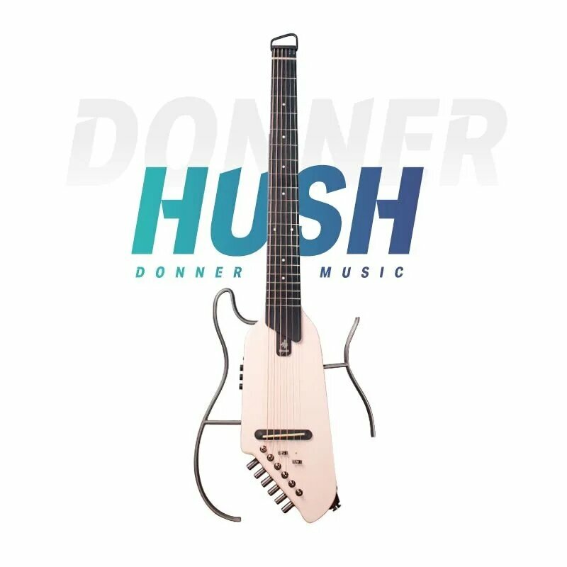 Электрогитара Donner HUSH-I PRO/HUSH-I/HUSH-X/HUSH-C, бесшумная гитара, портативная гитара для путешествий 6-струнная
