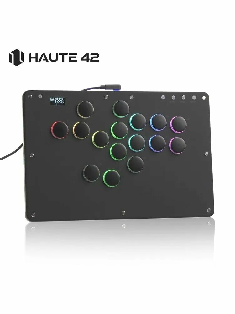 Haute42 Бесконтактный аркадный джойстик Hitbox без рычага для ПК/PS4/PS5/Steam Аркадный контроллер для Switch Hitbox fightstick T16-PU