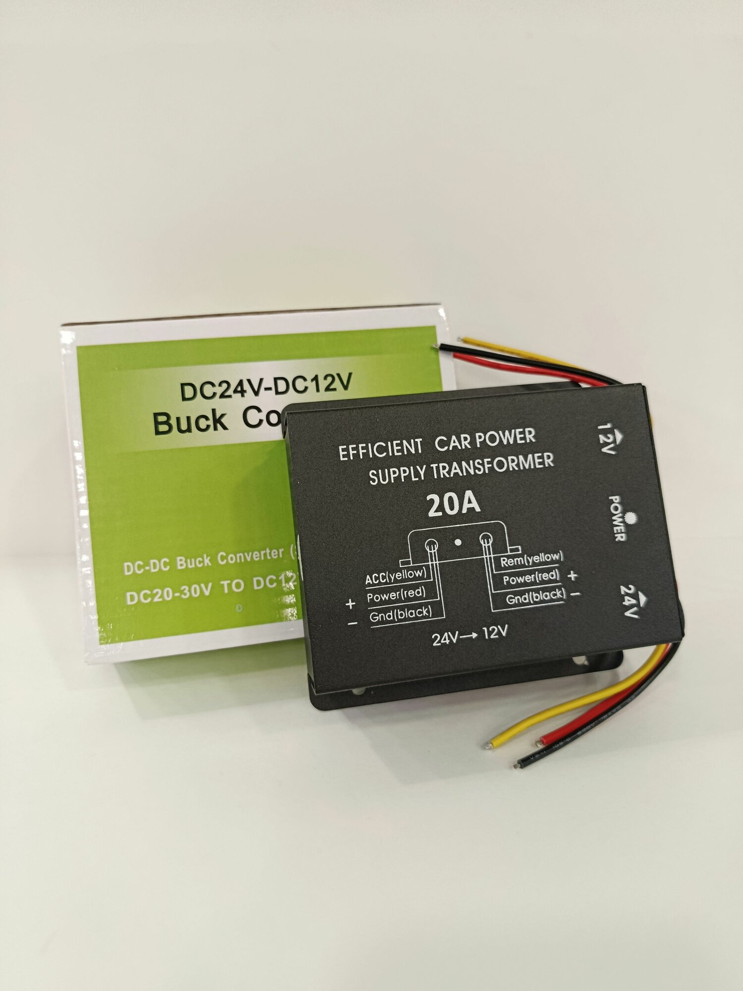 20A (24 - 12) / Понижающий преобразователь с 24V - на 12V, 20 ампер, LaiRun (1 шт.), арт: 1479-К