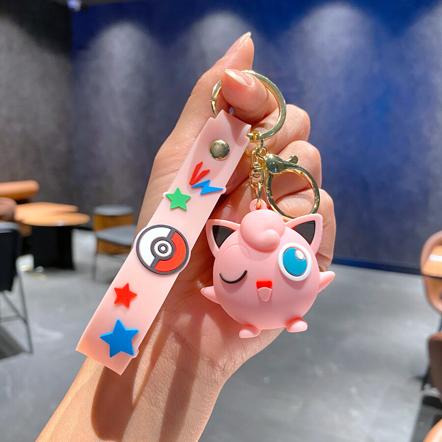 Брелок с изображением Пикачу из Pokémon, милая плюшевая игрушка Псайдак и Касперский, подходит для мальчиков и девочек, украшение для рюкзака.