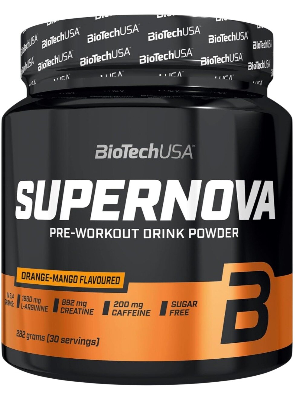 Предтреник в порошке BioTechUSA Super Nova 282 г, Апельсин - манго