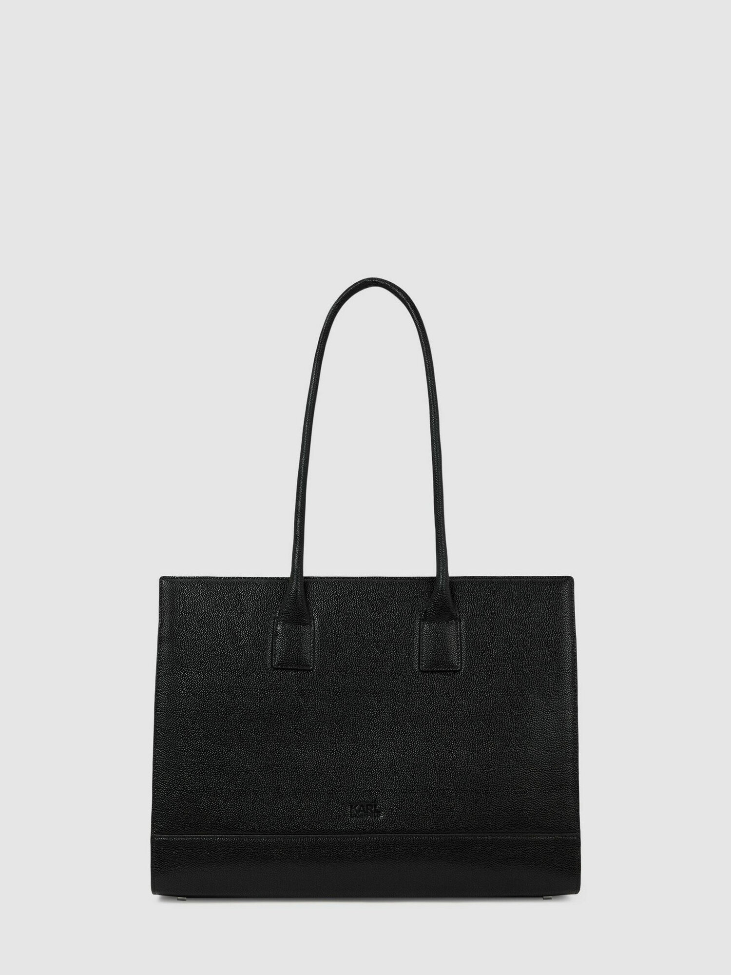 Сумка тоут Karl Lagerfeld K/EDGE TOTE, фактура зернистая, черный — фото 1