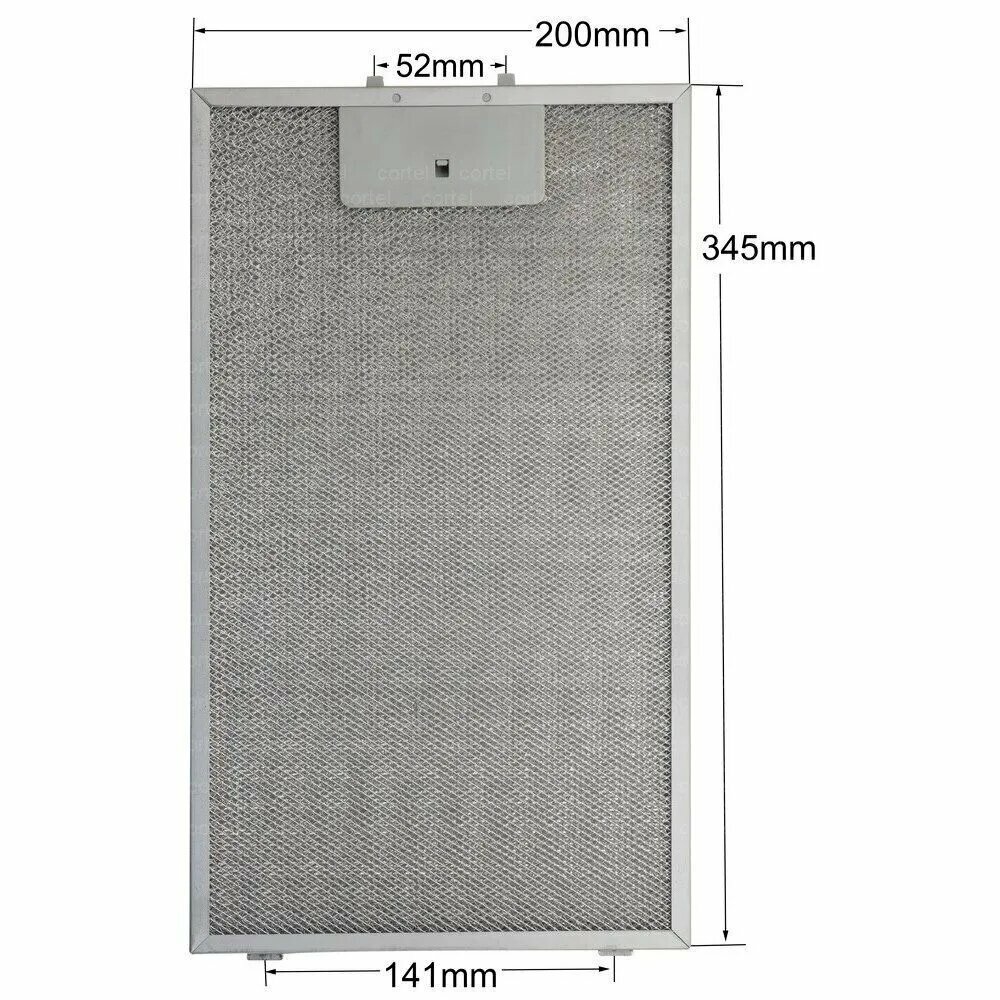 3 шт. Фильтр 11010157 для масляного фильтра вытяжки 345x200 мм HGNM металлическая сетка для вытяжки на кухне
