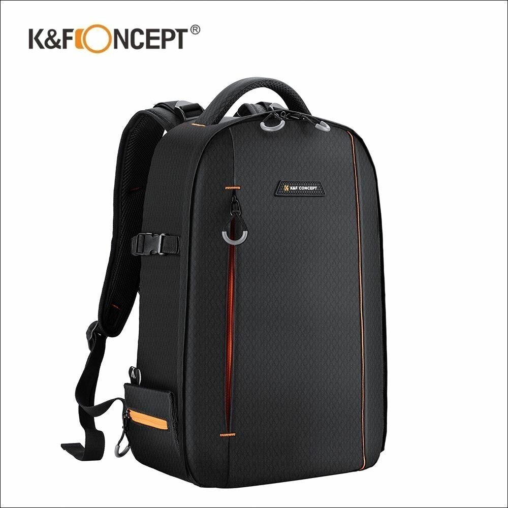 Рюкзак для фотографий и фоторюкзаков K & F CONCEPT водонепроницаемый 18L большой емкости с дождезащитным экраном для DSLR камеры,15.6 "Ноутбук