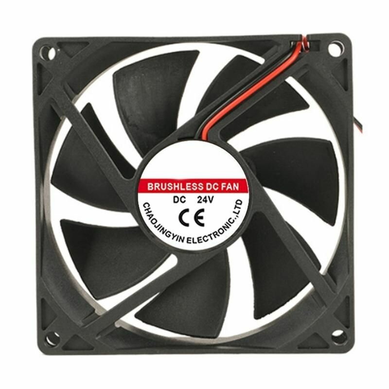 9225 Вентилятор охлаждения 92мм с низким уровнем шума и высоким потоком воздуха 5/12/24V, - 24V