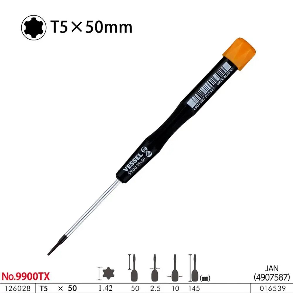 Отвертка Torx 9900TX для ремонта T1 T2 T3 T4 T5 T6, 1 шт.