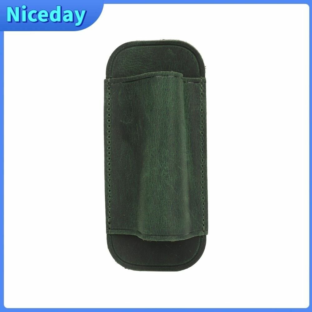 Ножны Crazy Horse, кожаные, горизонтальные, зеленые, для ножей.