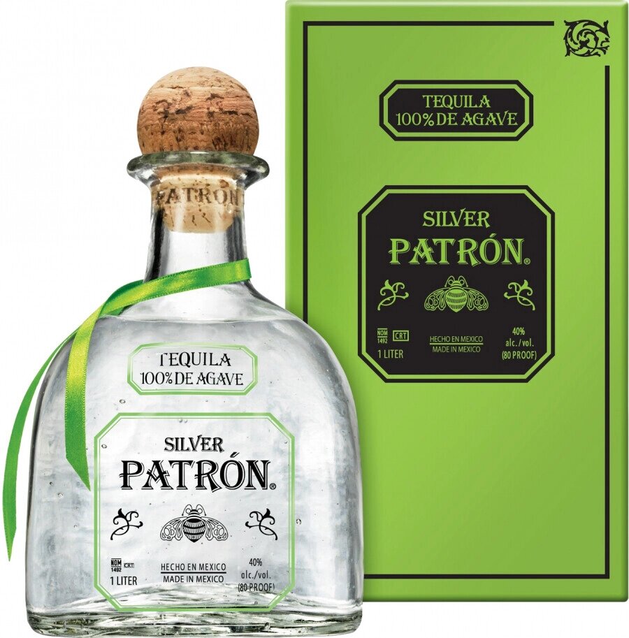 Текила "Patron" Silver, gift box, 1 л