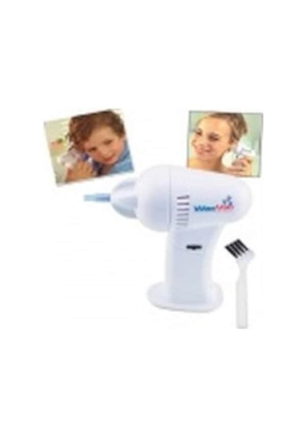 Устройство для очистки ушей вакуумное WaxVac Многоцветное, 1 шт, электрокачачка для ушей, очиститель ушей, массажер ушей, вес approx. 170g, источник питания 2 батарейки AA (не включены)