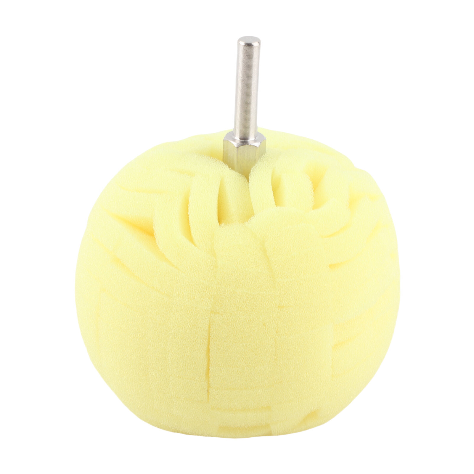 Полировальный шлифовальный абразивный круг диаметром 3 дюйма с хвостовиком 1/4 дюйма для зеркал, нержавеющей стали, меди, алюминия, автомобильных деталей, желтый.