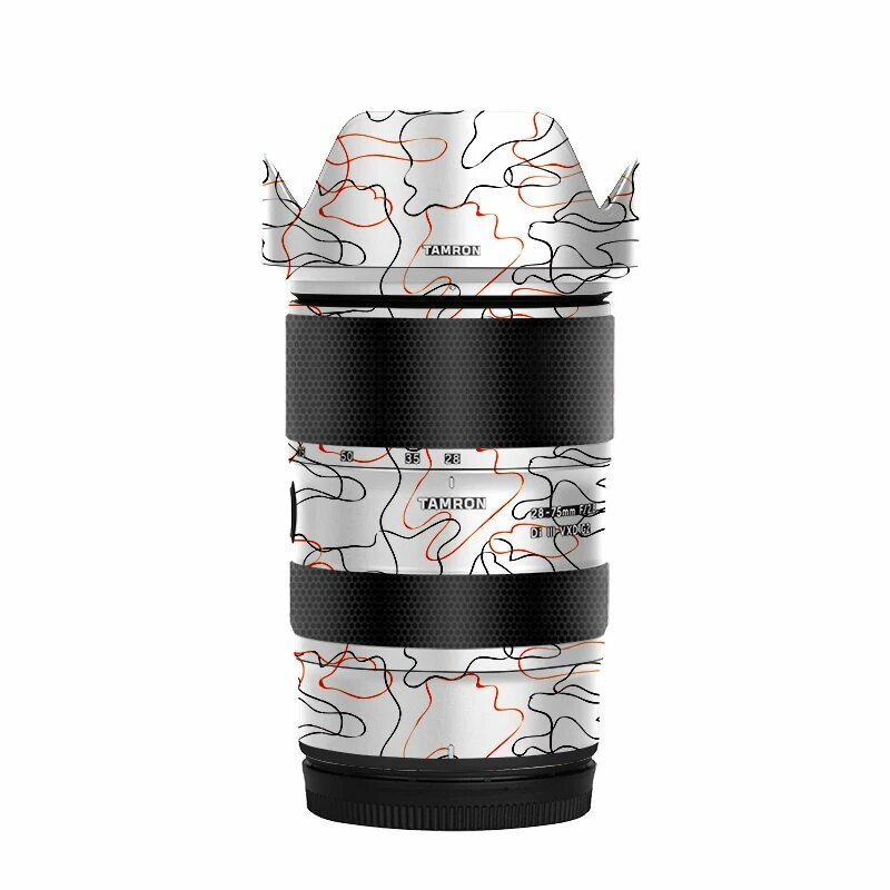 Наклейка для объектива Tamron 28-75mm f/2.8 Di III VXD G2 II Z-mount — узор игла и нить