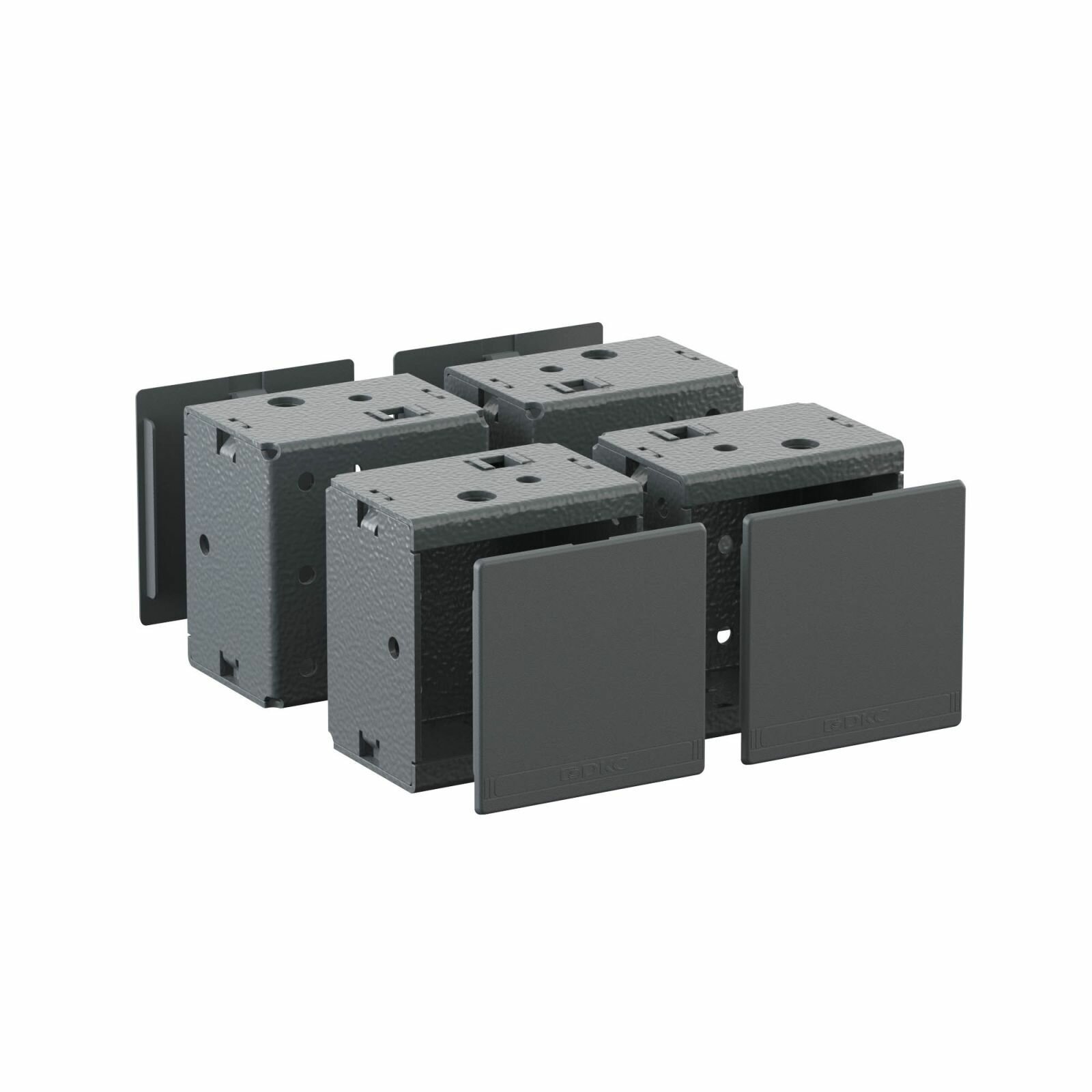 Комплект для электрощита DKC угловые элементы с пластиковыми заглушками, высота 100 мм, упаковка 4 шт