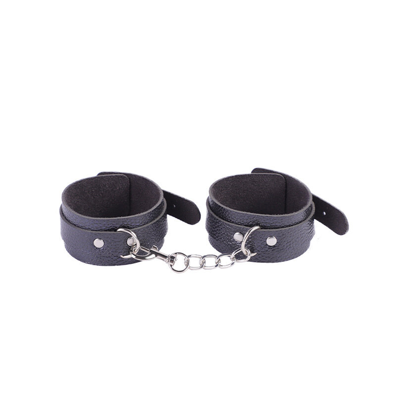 Комплекс из трех частей ручные наручники, наручники, крестообразные пряжки, smi-забавные реквизиты для взрослых Черные