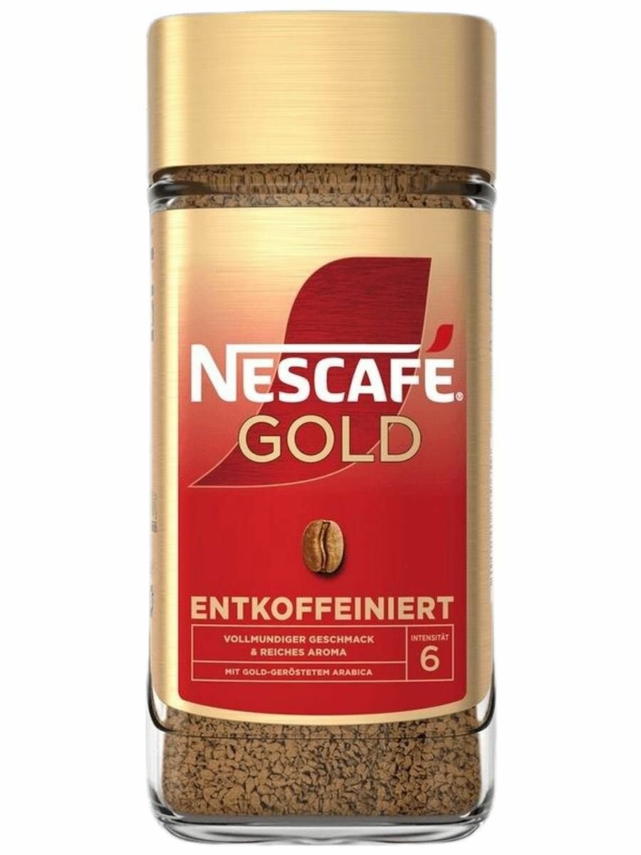 Кофе растворимый Nescafe Gold Decaf (Germany), без кофеина, 95 г.