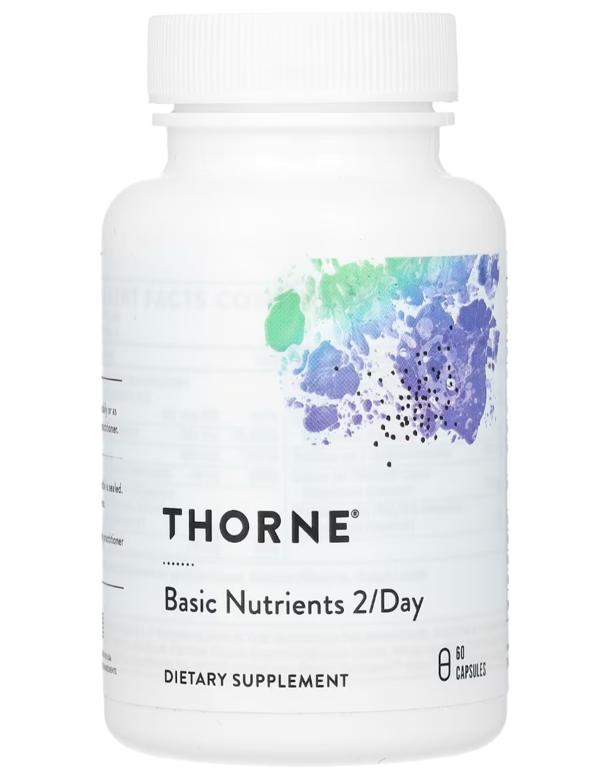 Thorne Research Basic Nutrients 2/Day (базовые питательные вещества для приема 2 капсул в день) 60 капсул