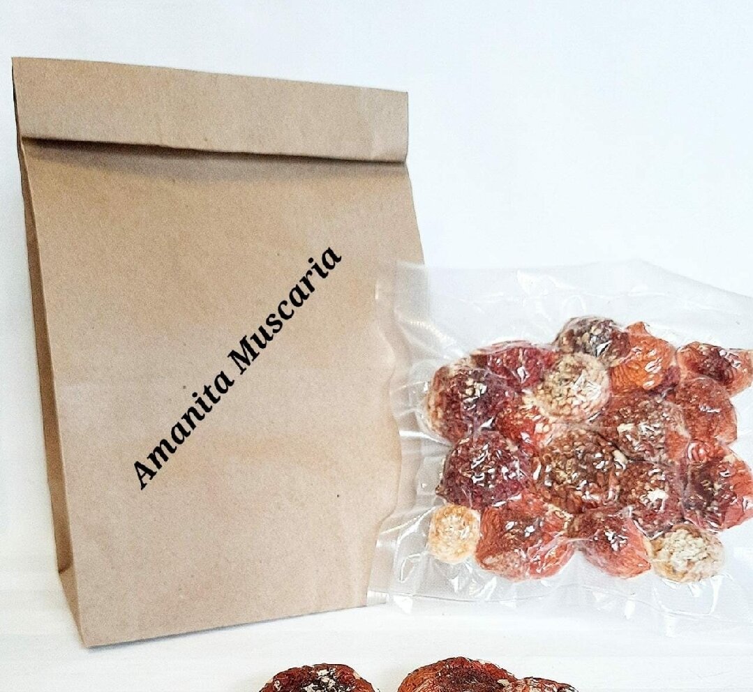 Аманита/ Гриб красный/ шляпки сушеные 30 грамм