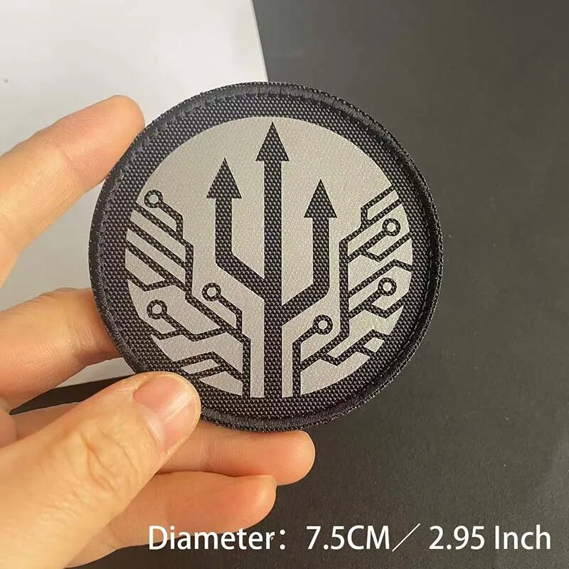 Тактические Нашивки Фонда SCP С Отражающими Эмблемами, Ручной Работы, Из Reflect Light 08