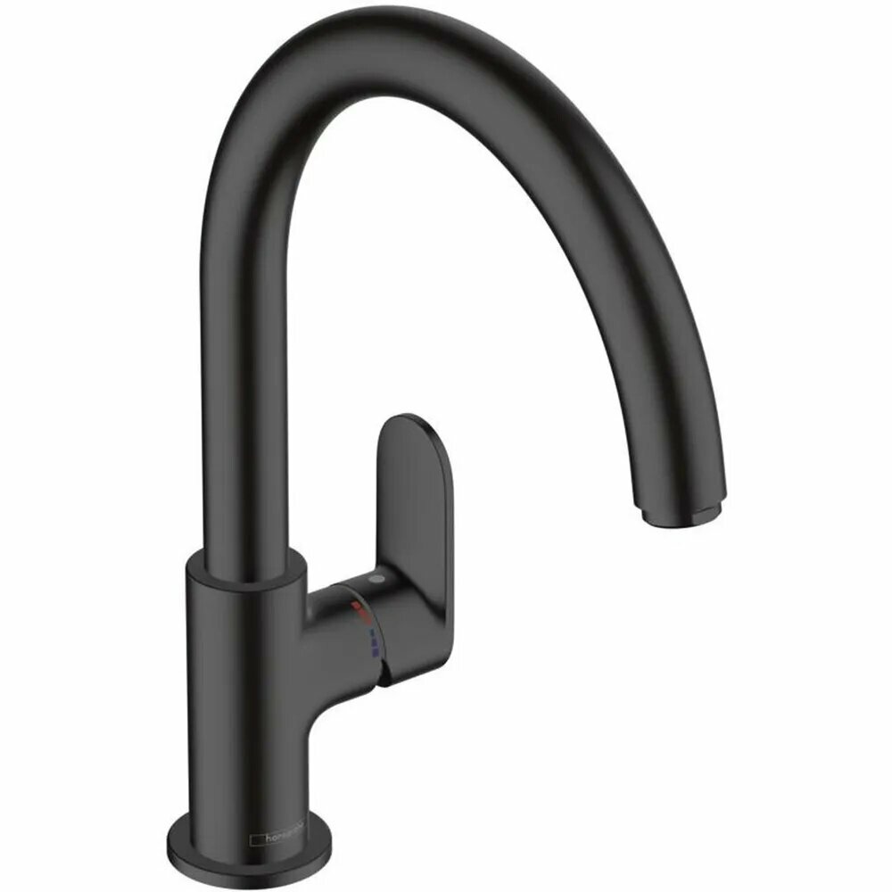 Кухонный смеситель 260 однорычажный с поворотным изливом Hansgrohe Vernis Blend M35 71870670 черный