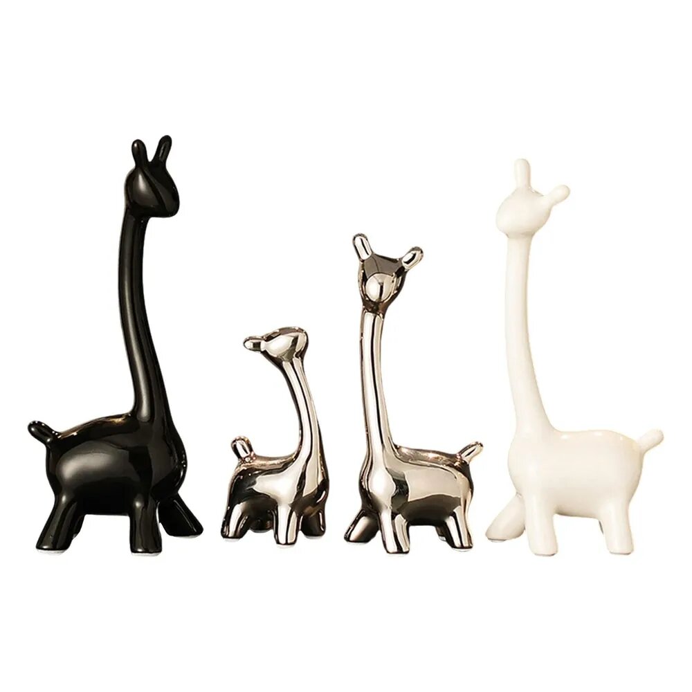 Животные Жираф Статуэтки Скульптуры Декор полки Мульти