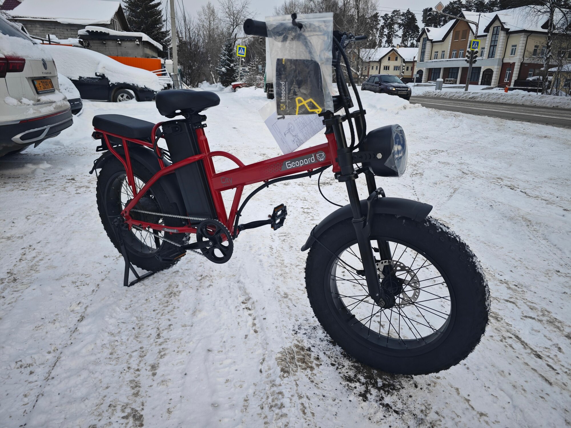 Электровелосипед скутер Фэтбайк Gepard курьер 1000Wat Литий 32AH до 70км
