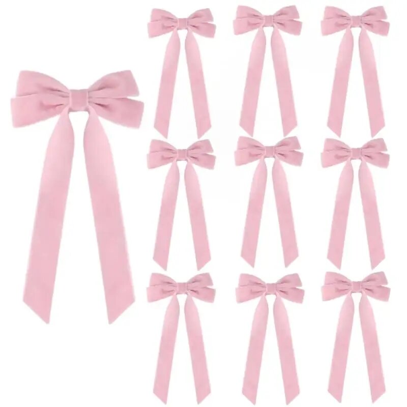 Розовые банты 10шт, Color: Розовый, Color: pink-10pcs