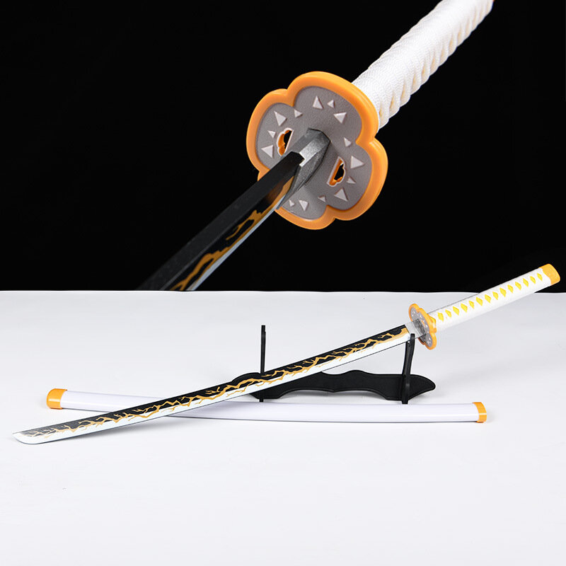 Меч для косплея Demon Slayer, оружие Камадо Танджиро, Зеницу, Иноске, бабочка, ниндзя, детский бамбуковый деревянный неострый меч