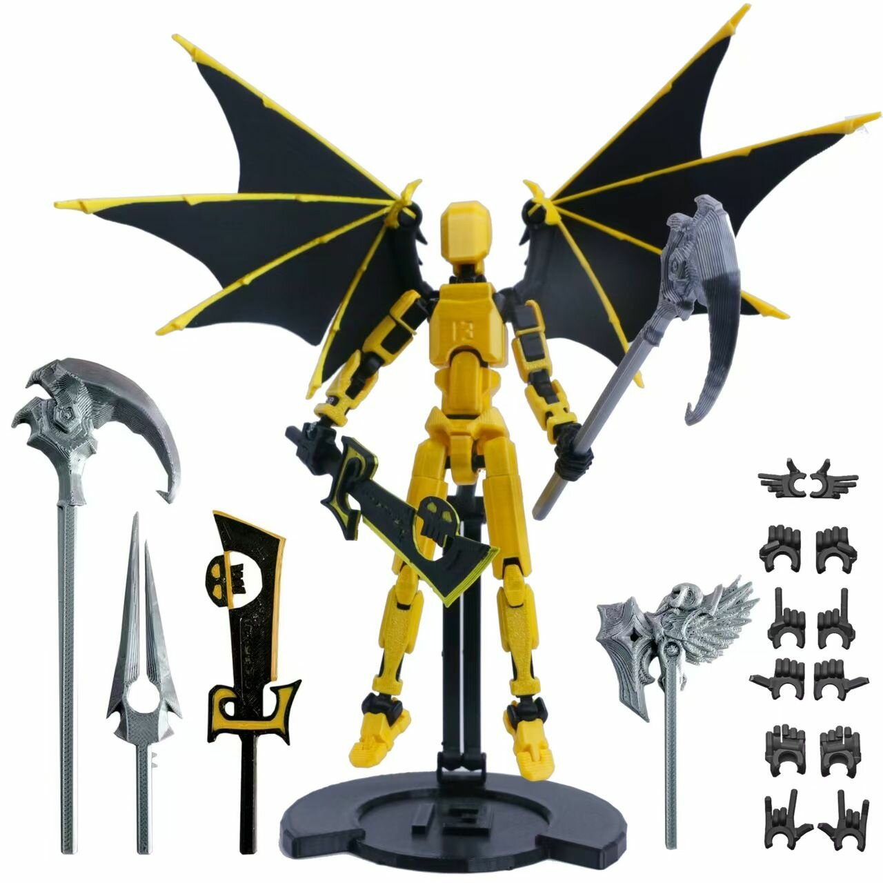 1 шт Фигурка Titan 13 Air Bound, многосуставная, подвижная, 3D печать, шарнирный робот Lucky 13