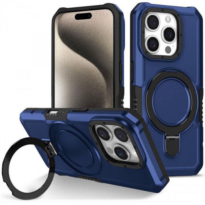 Magnetic Armor Ring Противоударный чехол с MagSafe и кольцом для iPhone 16 Pro Max