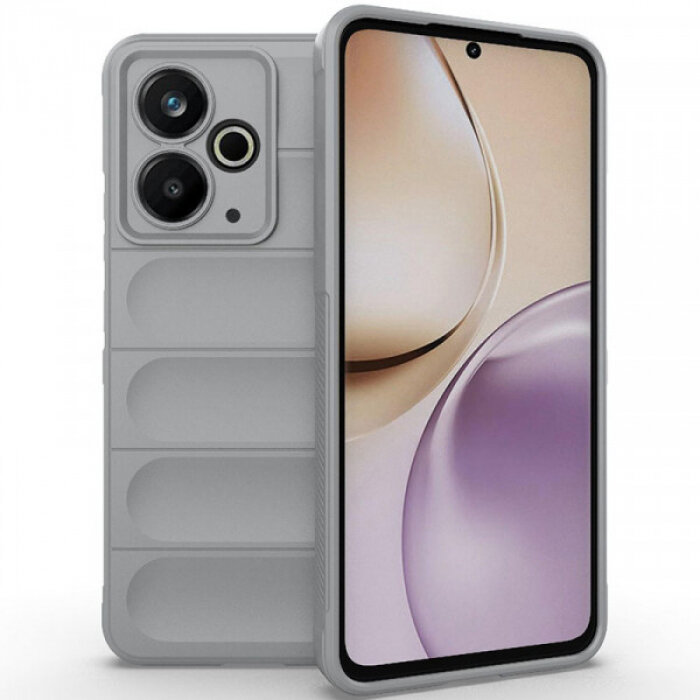 Flex Silicone Противоударный чехол для Realme 14T 5G с защитой камеры и микрофиброй