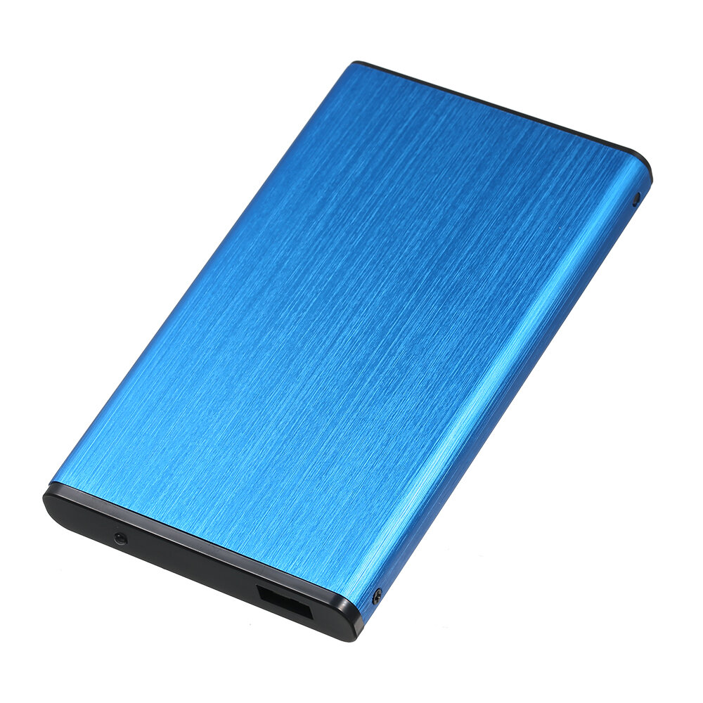 Корпус для внешнего жесткого диска USB3.0 2.5 дюйма SATA HDD/SSD с высокоскоростной передачей данных, корпус из алюминиевого сплава, синий цвет