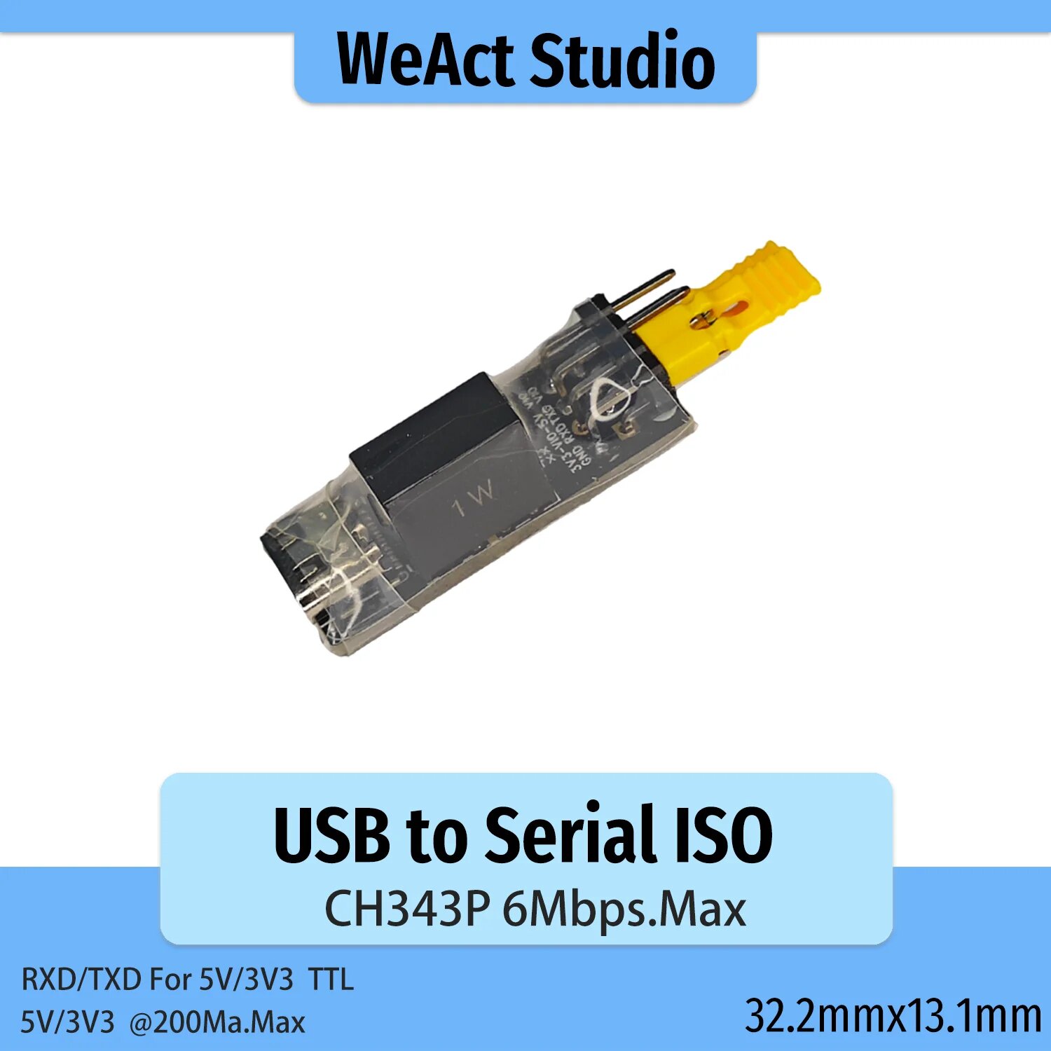 WeAct Serial Port Isolated Communication Module CH343 — фото 1
