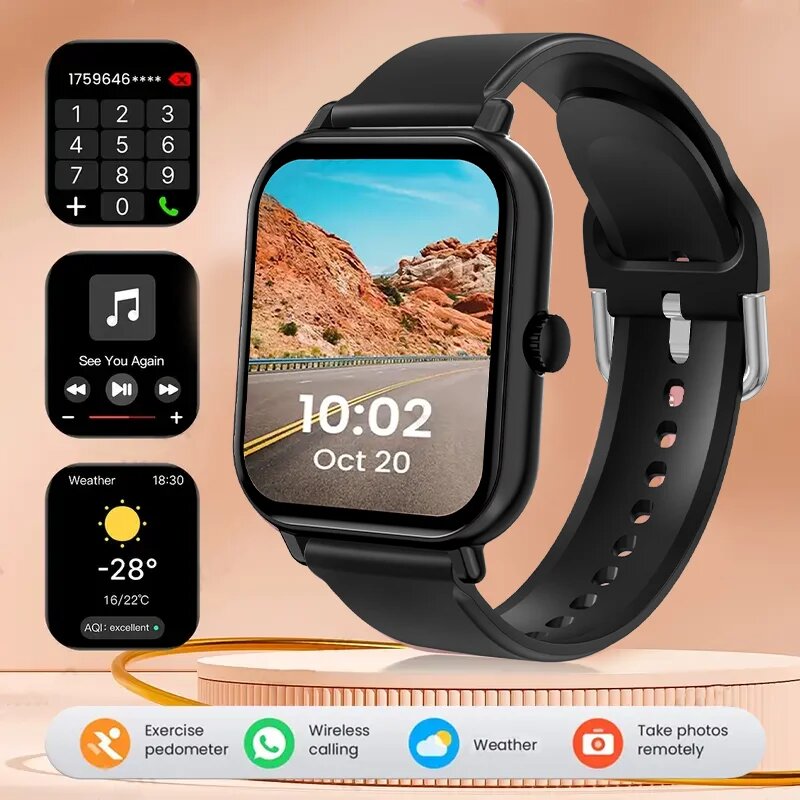 Умные часы LAXASFIT Black 1.85"