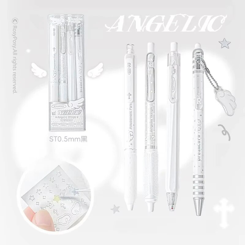 Гелевые ручки Angelic ST0.5mm, 4 шт, белый
