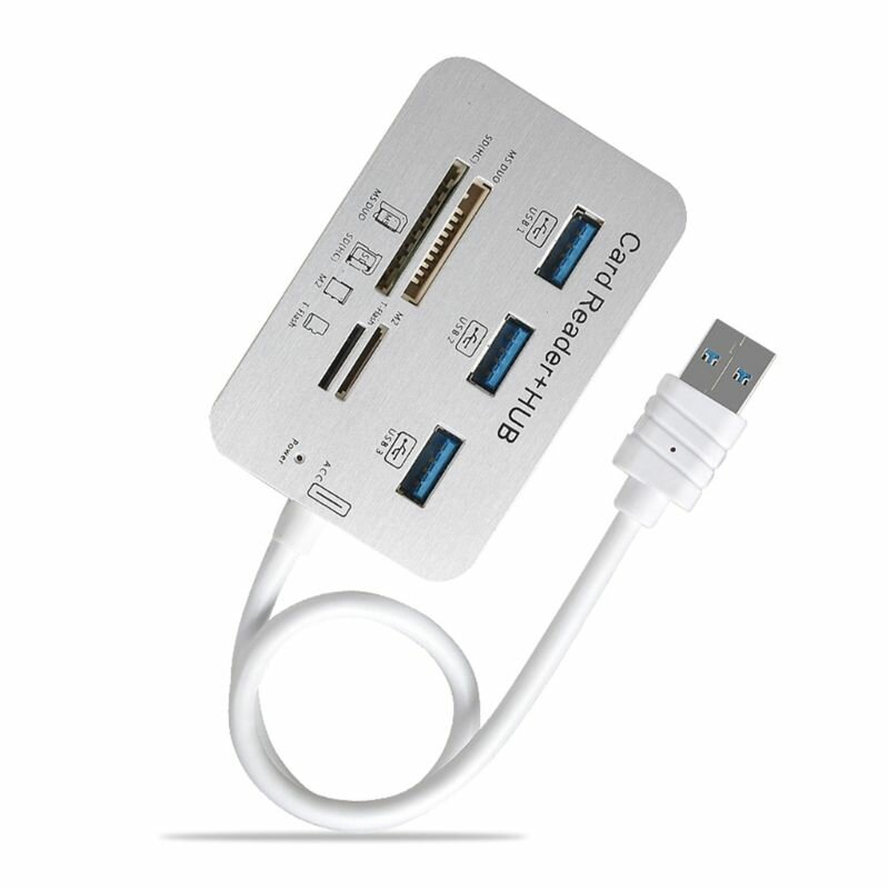 Эргономичные USB -концентраторы и интегрированные считыватели карт для рабочих стопов для ноутбуков