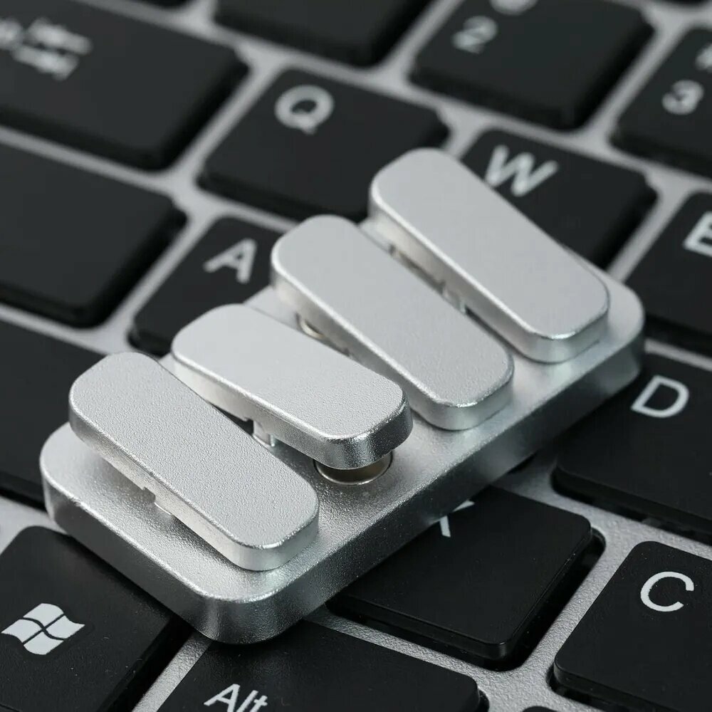 Металлический непоседа-слайдер EDC Fidget Clicker Fidget Toys для взрослых