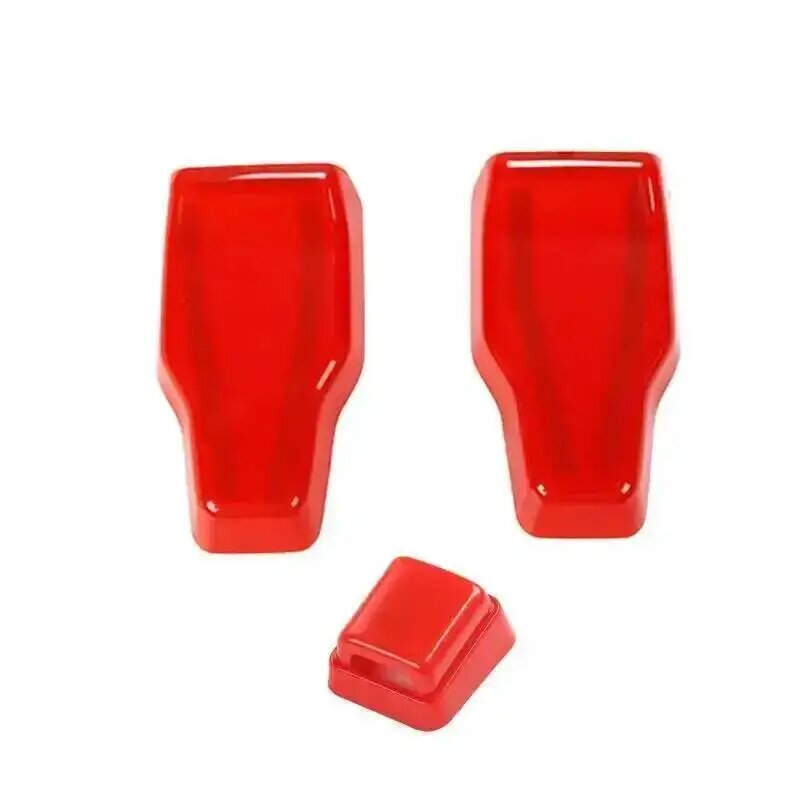 JIDIXIAN задняя дверь автомобиля, оконная петля, насадка стеклоочистителя, декоративная крышка для Jeep Wrangler JL 2018 2019 2020 2021 2022 2023 2024 red 3 pcs