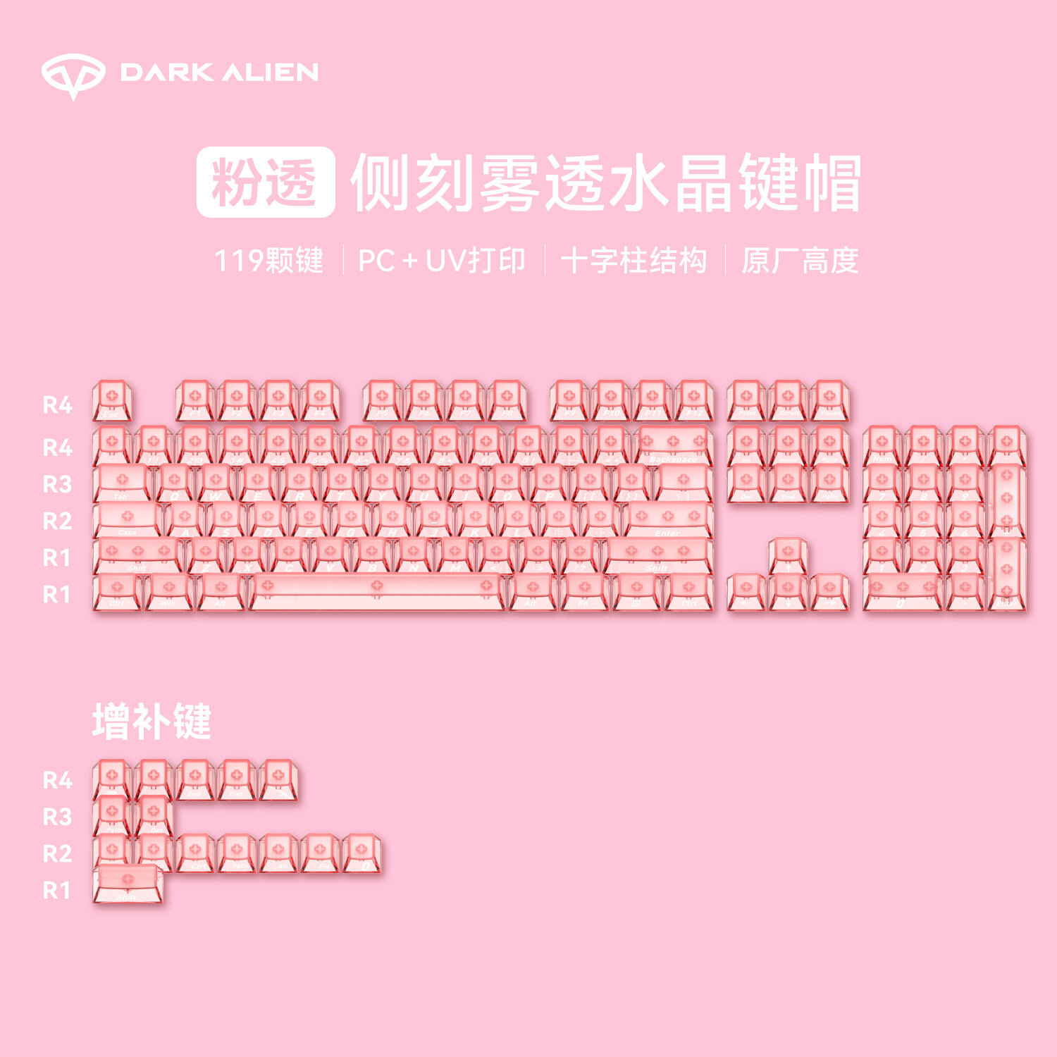 Прозрачные кристальные клавиши, индивидуальные DIY механические клавиатуры, игровые клавиатуры, универсальные персонализированные клавиши для офиса