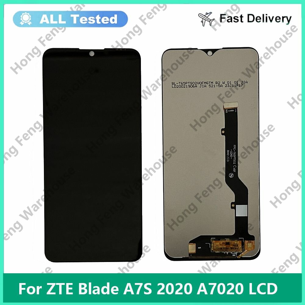 Дисплей для ZTE A7S 2020 A7020; дисплей в сборе с сенсорным экраном