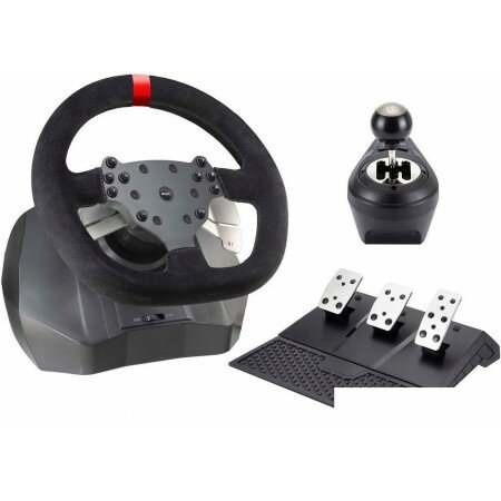 Руль игровой Artplays V-1200 Pro, педали, обратная связь, беспроводной