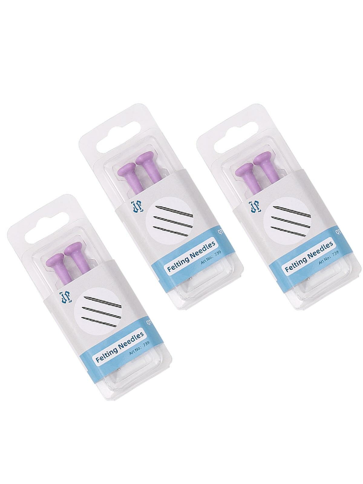 Набор игл для валяния для начинающих 6шт Игла для валяния шерсти с эргономичной ручкой