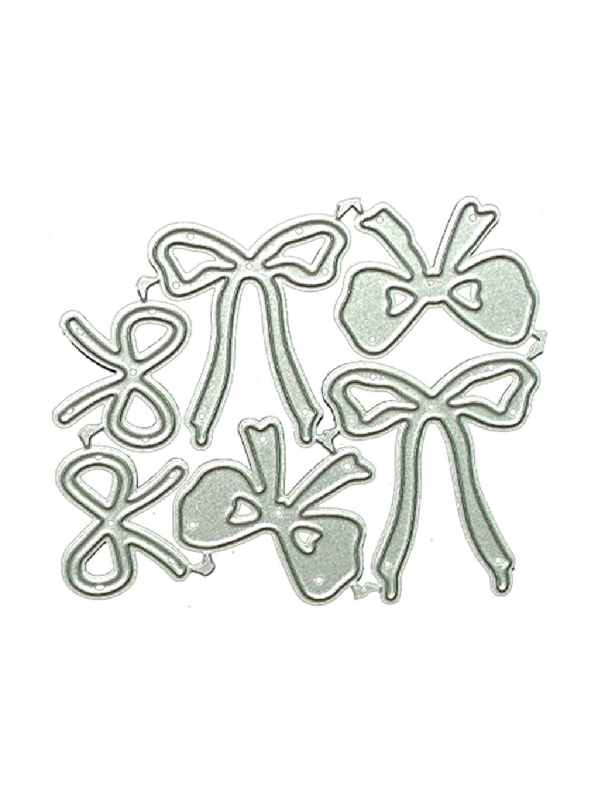 Трафарет для резки металла с бантиком, Форма для шаблона бумажной карточки для альбома для скрапбукинга "Сделай сам", Форма для тиснения украшения