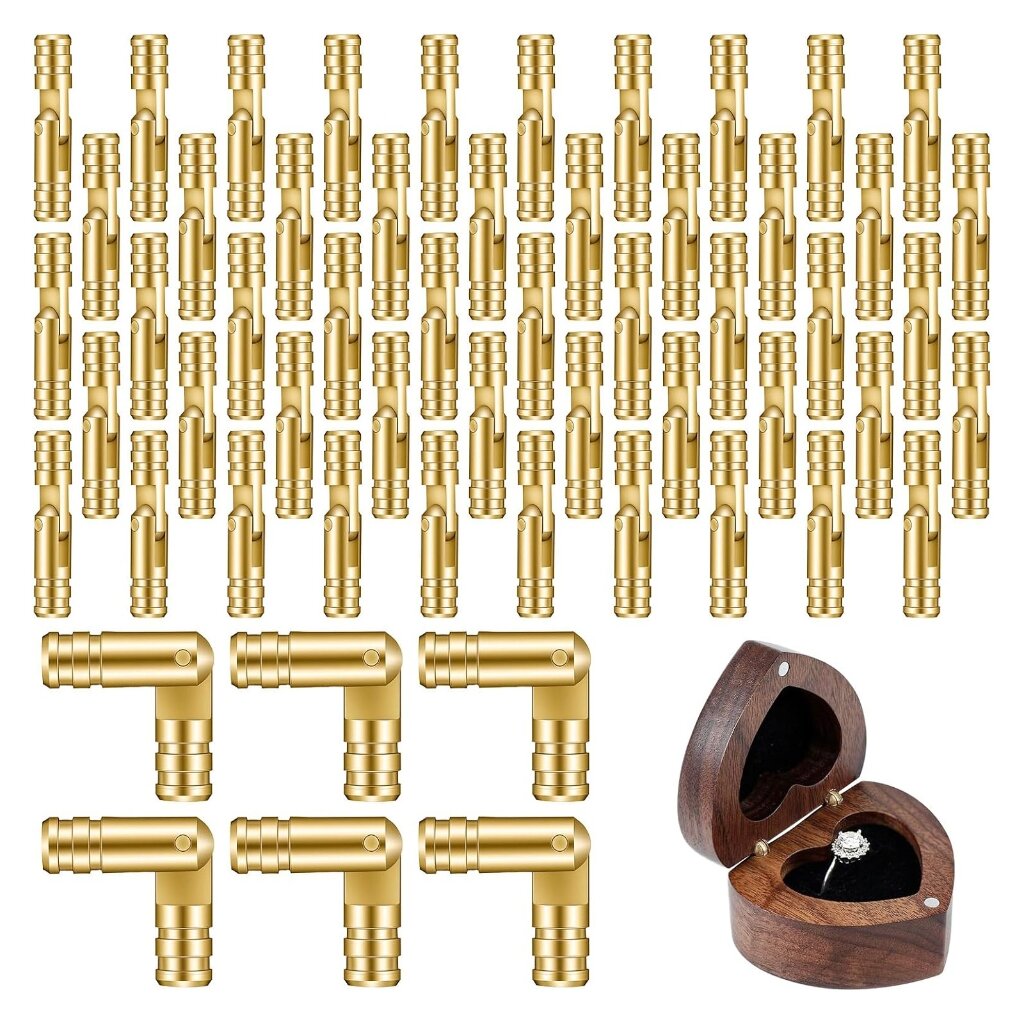 50 шт. металлические петли для бочонка 4x20 мм, набор маленьких петель для установки невидимых петель в шкатулке для драгоценностей, фурнитура и изготовление