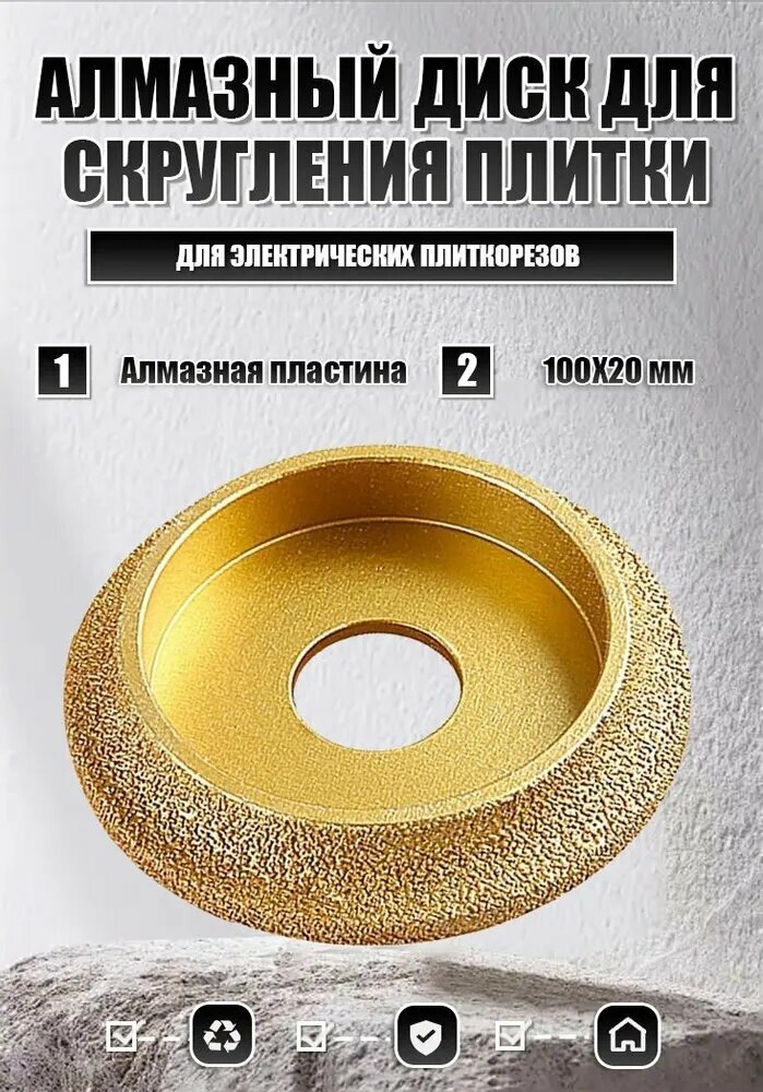 Диск алмазный 100 x 10 x 20