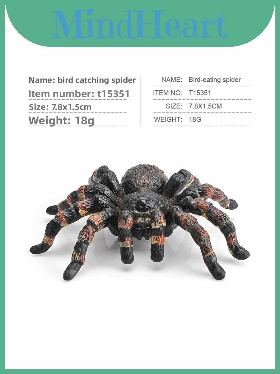 Набор статических моделей пауков для декора