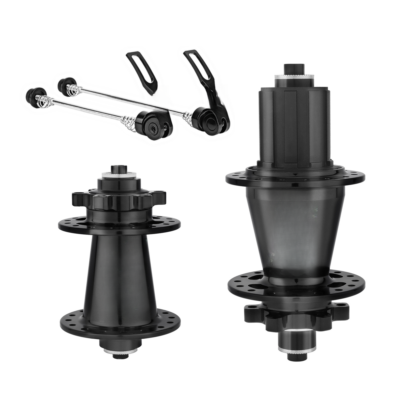 Front Rear Mountain Bike Hub 6 Bolts 32 Holes Disc Brake Hubs with Quick Release Lever Black Red Colorful Al alloy 10cm 3.9in front 13.5cm 5.3in rear 1 front bike hubs 1 rear bike hubs 2 quick release skewers